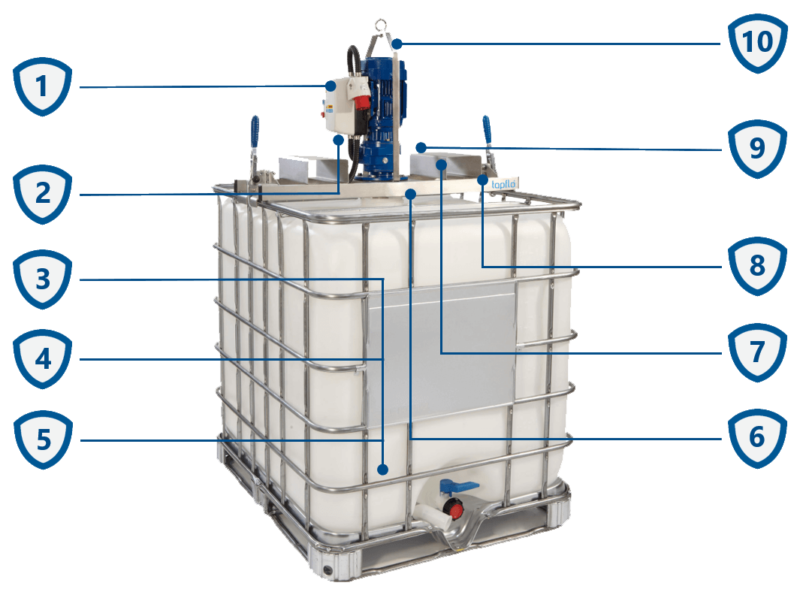 IBC mixers - Industrial mixers - Tapflo - diaphragm, centrifugal, hose ...